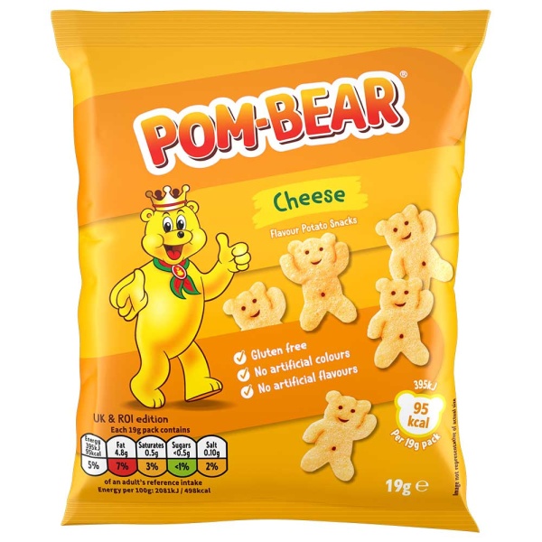 Pom Bear Original Potato Snacks 19g (36 Pack)
