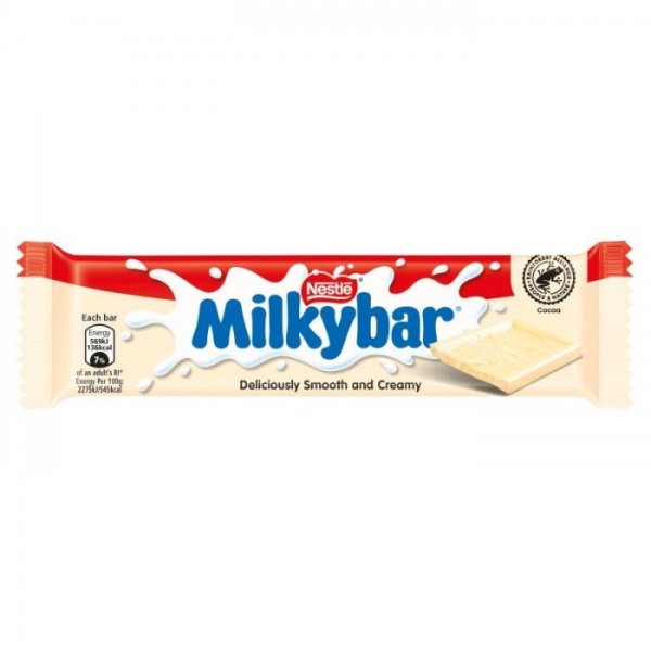 Nestle Milkybar White Chocolate Medium Bar 25g (40 Pack)