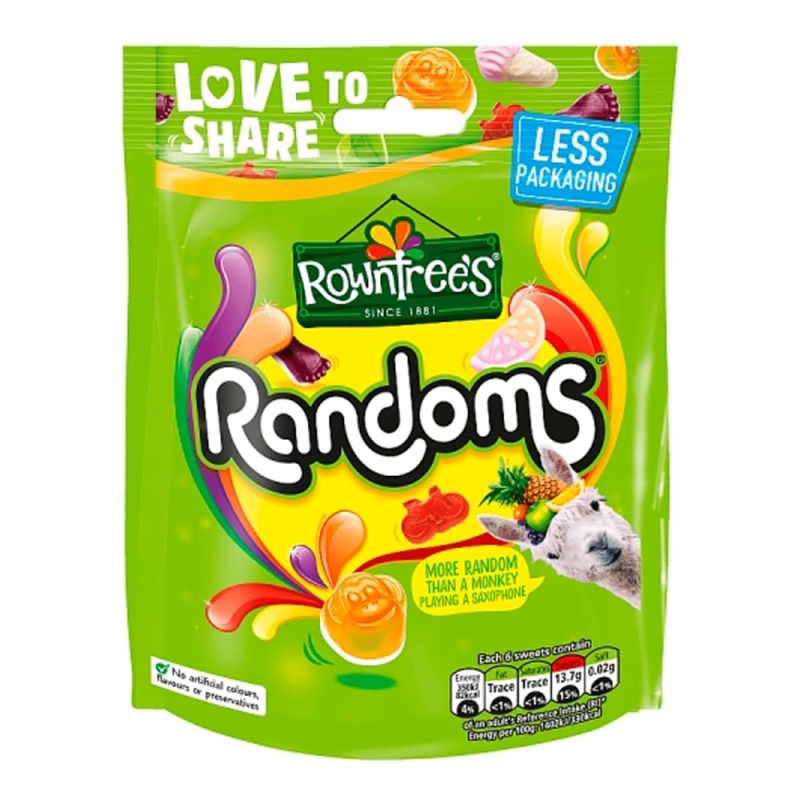 Nestle Rowntrees Randoms Pouch 150g (9 Pack)