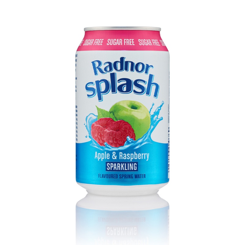 Radnor Hills Splash Strawberry Sparkling Can 330ml (24 Pack)