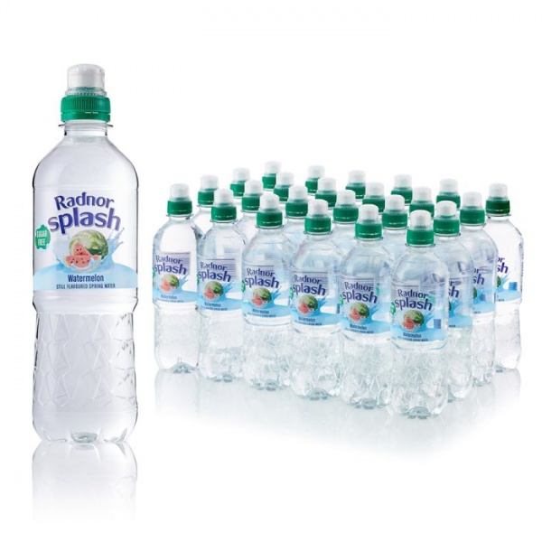 Radnor Splash Still Watermelon Flavoured Water 500Ml Sports Cap (24 Pack)