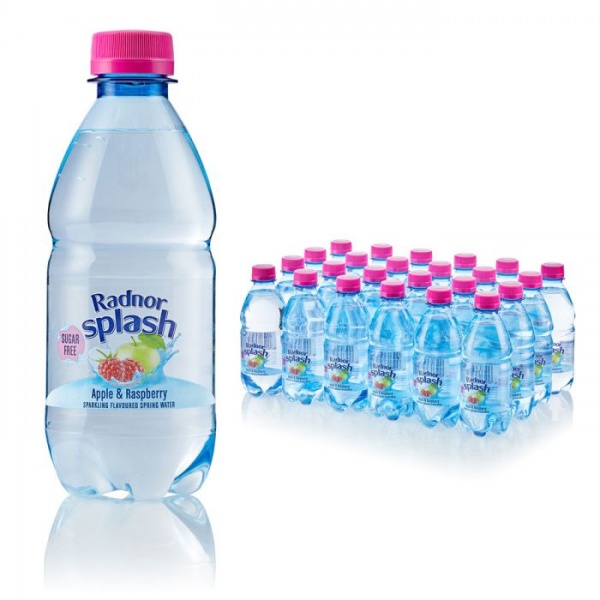 Radnor Splash Sparkling Apple & Raspberry Bottle 330Ml (24 Pack)