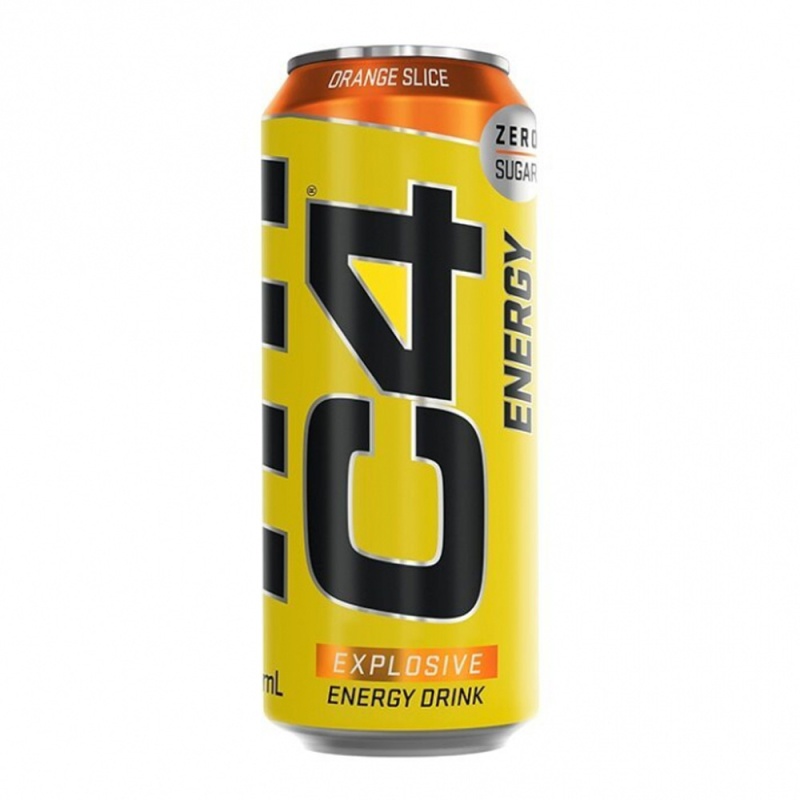 C4 Energy Orange Slice Can 500ml (12 Pack)