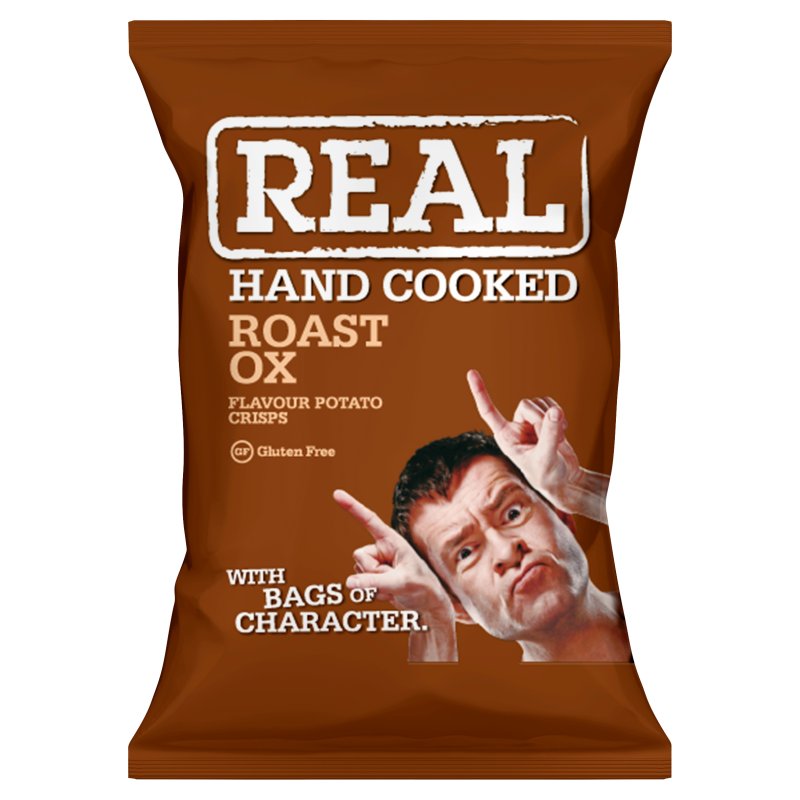 Real Crisps Roast Ox 35G (24 Pack)
