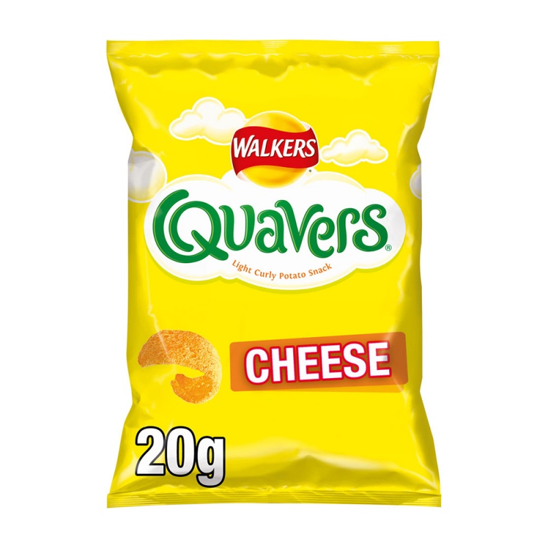 Walkers Quavers Cheese Crisps 20G (32 Pack)