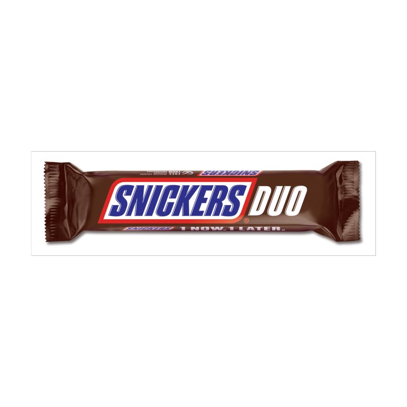 Snickers Caramel, Nougat, Peanut & Chocolate Duo Snack Bar 83.4g (32 Pack)