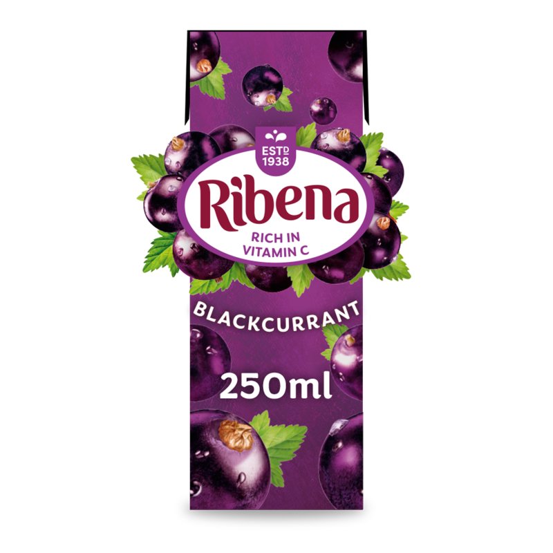 Ribena Blackcurrant Cartons 250Ml (24 Pack)